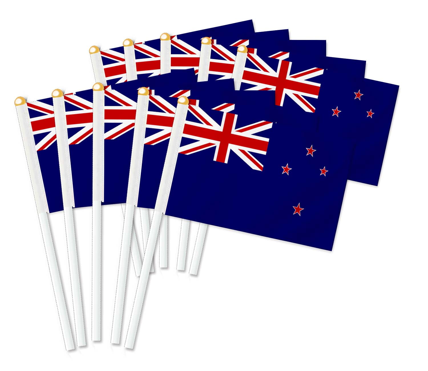 25 PCS New Zealand Handheld Small Flag, New Zealanders Hand held Mini ...