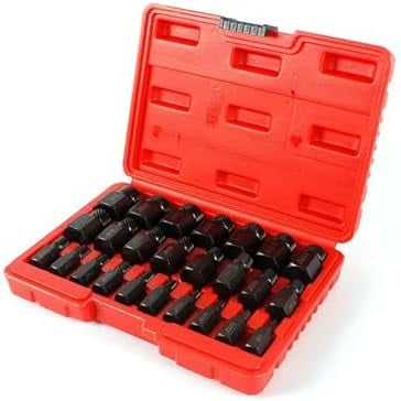 25 PCS Screw Extractor Kit, Hex Head Bolt Extractor Kit, Damaged Bolt ...