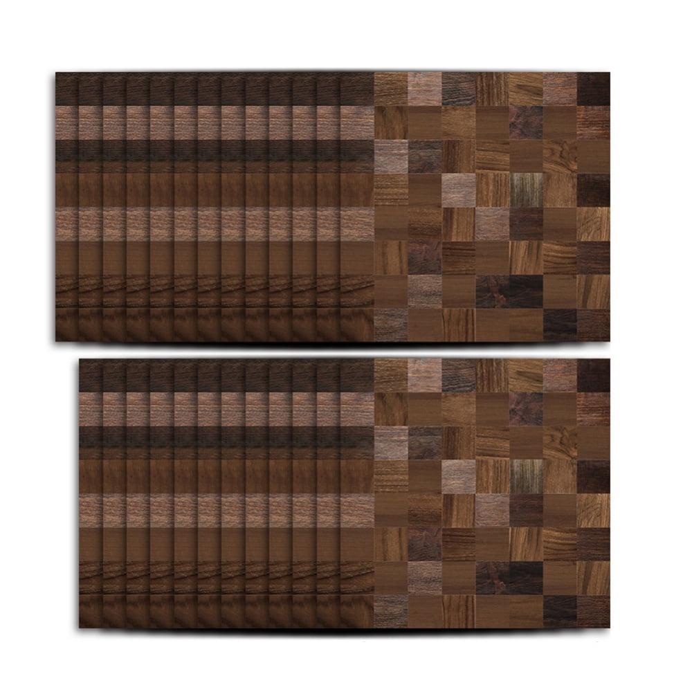25 PCS Wood Style Tile Sticker, 8x8 Inch Traditional DIY Murals, Tile ...