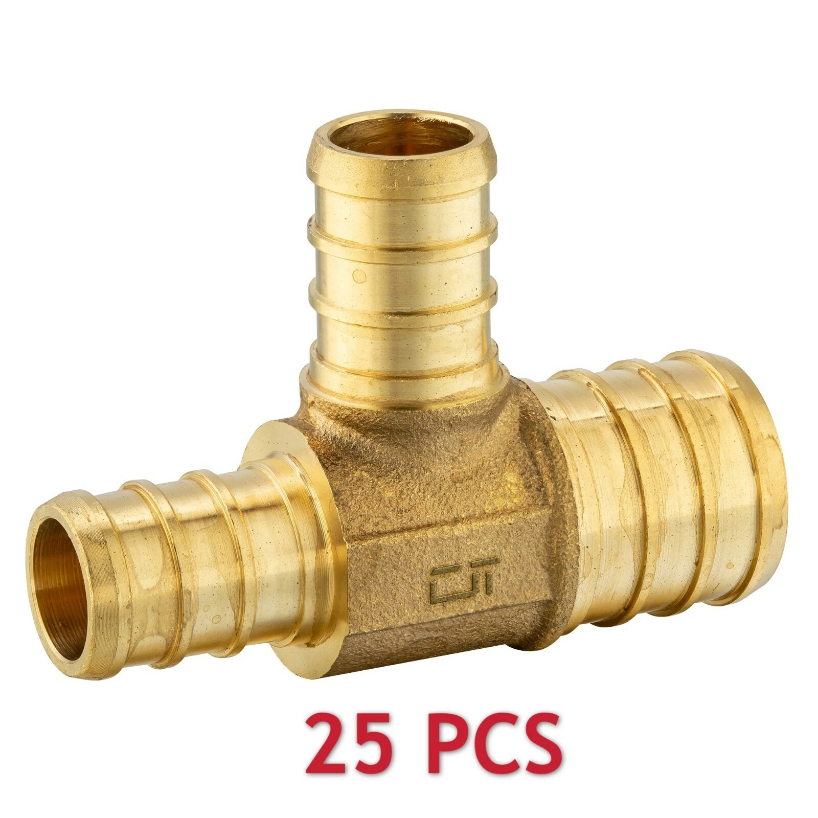 25 PIECES EFIELD 3/4"x1/2"x1/2" PEX REDUCING TEE BRASS CRIMP FITTINGS NO LEAD - Walmart.com