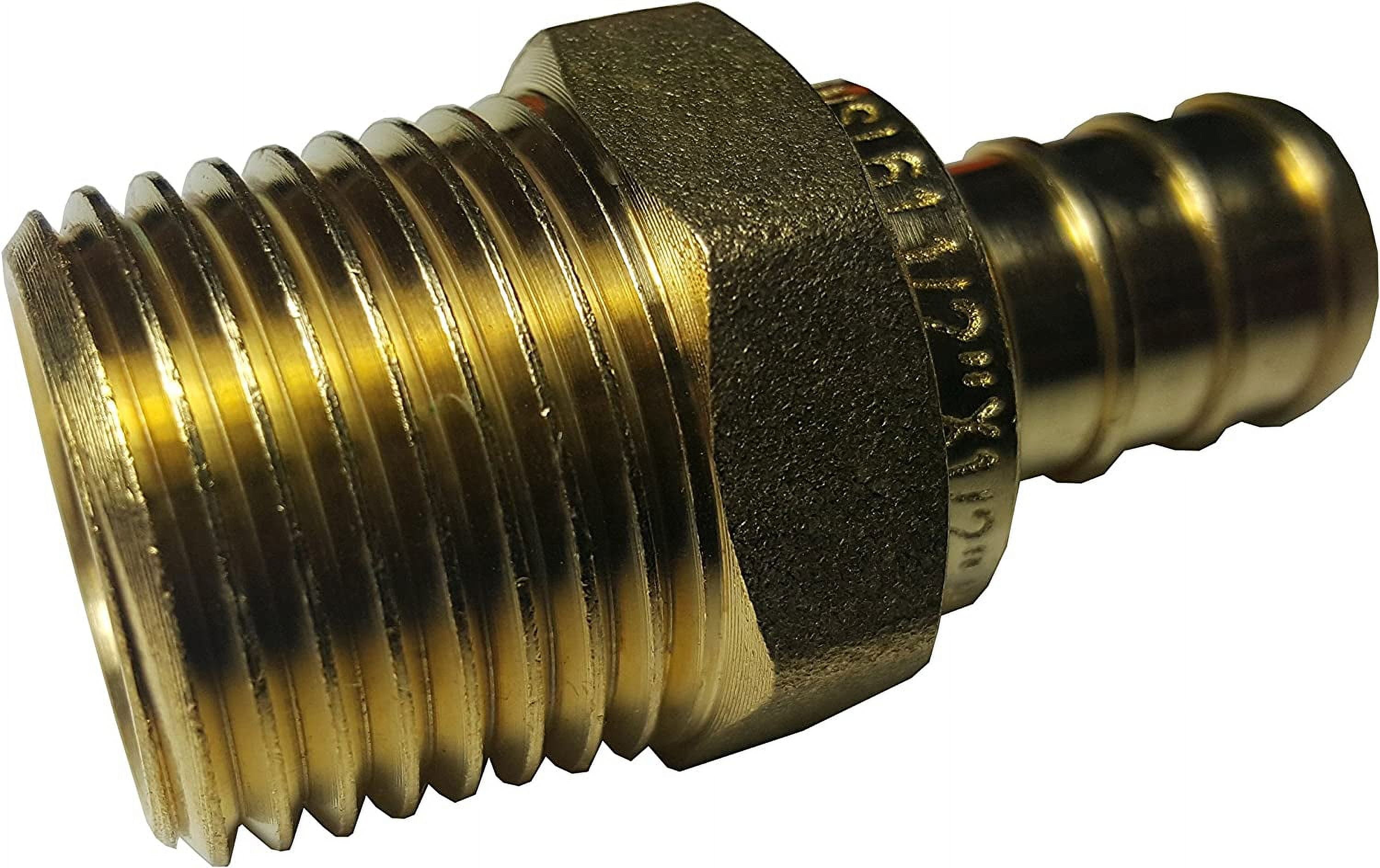 25 PIECES X MALE NPT THREADED ADAPTER-BRASS CRIMP - BRASS, FULL PORT ...