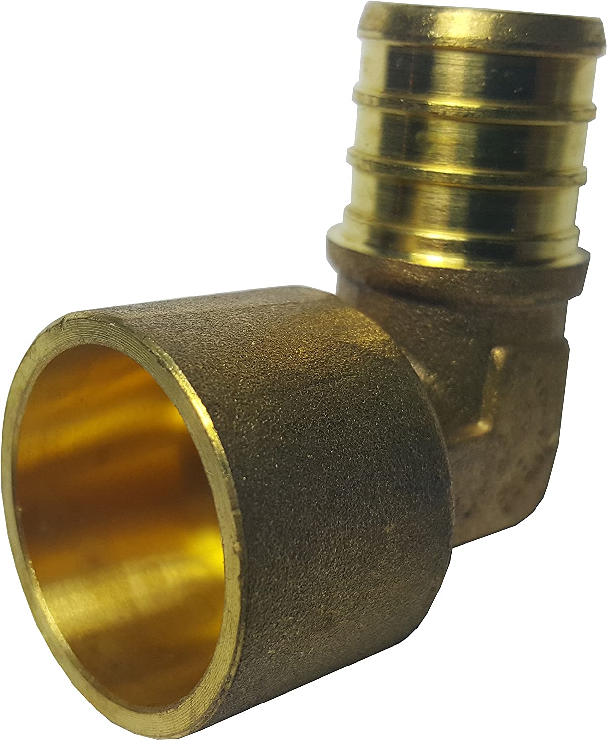 25 PIECES XFITTING 3/4" PEX X 3/4" FEMALE SWEAT 90 DEGREE ELBOW BRASS CRIMP FITTINGS - BRASS ...