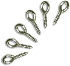 25-Pack 1/2" Stainless Steel Screw Eye Rings - Walmart.com