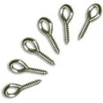 25-Pack 1/2" Stainless Steel Screw Eye Rings - Walmart.com