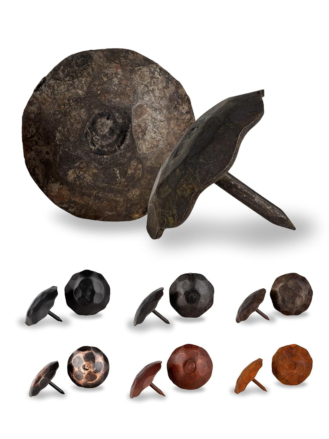 25 Pack 1.25 Inch Round Head Iron Clavos Decorative Nails – Unfinished ...