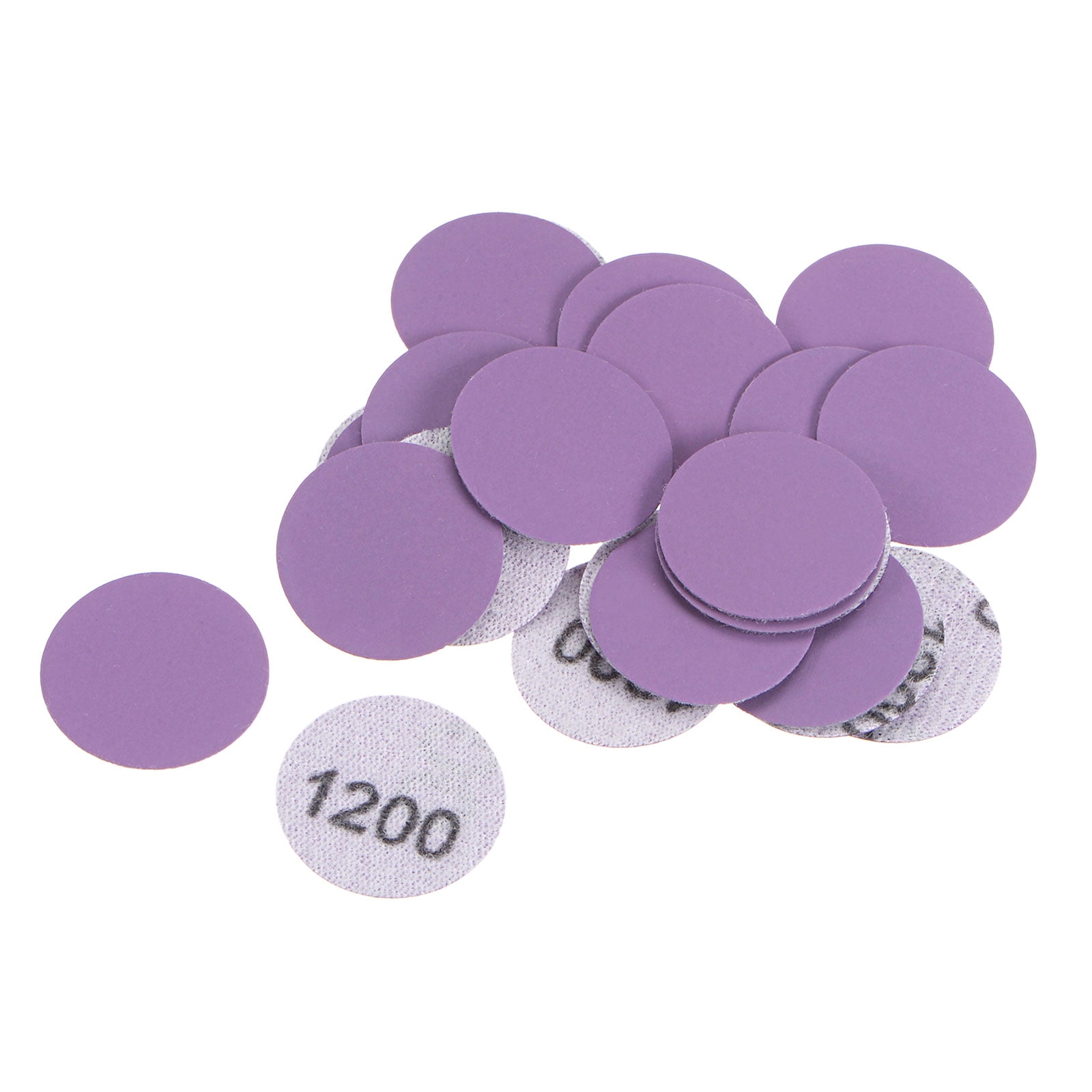 25 Pack 1-Inch Purple Sanding Discs 1200 Grits Hook & Loop Professional ...