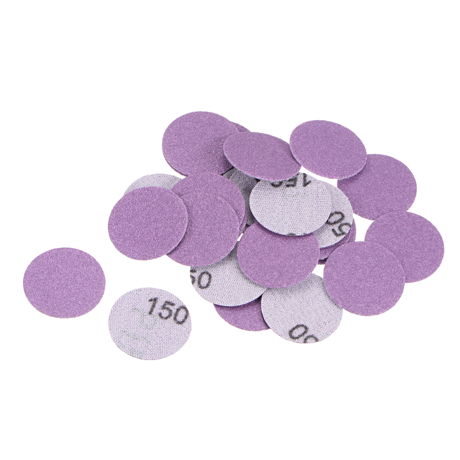 25 Pack 1-Inch Purple Sanding Discs 150 Grits Hook & Loop Professional ...