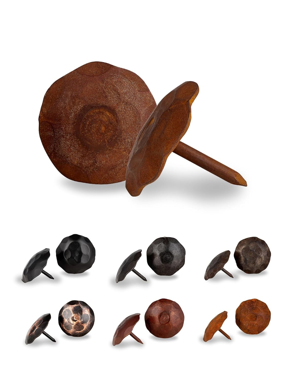 25 Pack 1 Inch Small Round Head Clavos Decorative Nails – Rusted ...