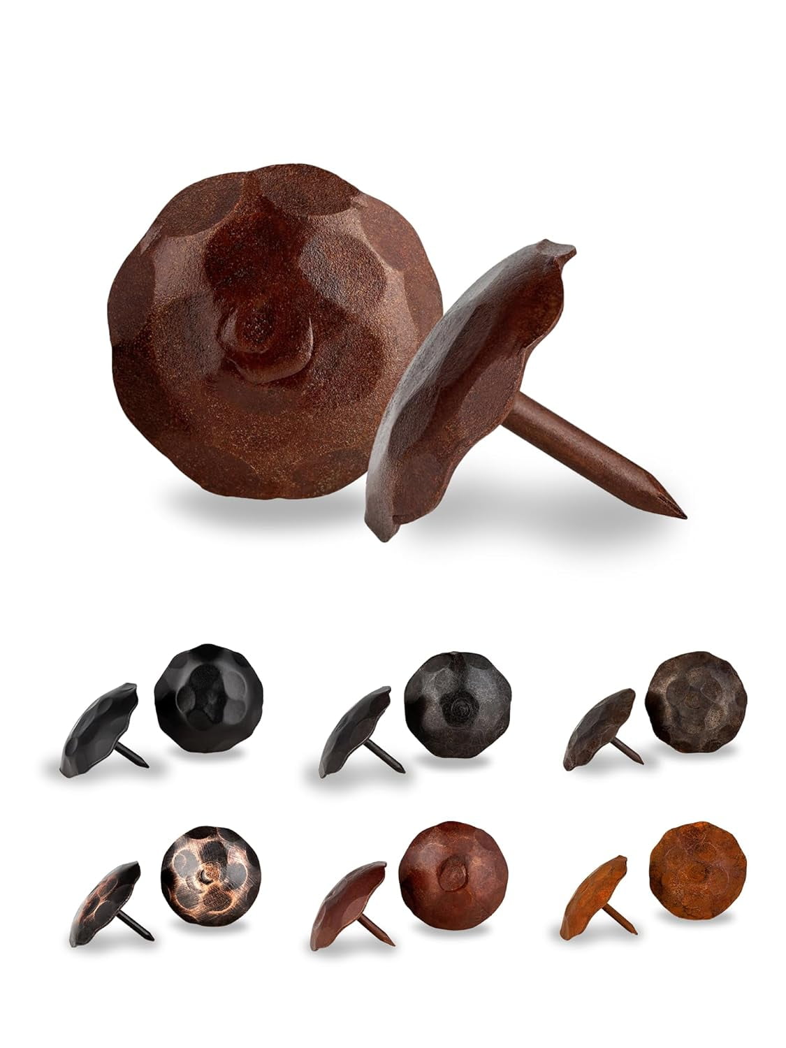 25 Pack 1 Inch Small Round head Clavos Decorative Nails – Sealed Rusted ...