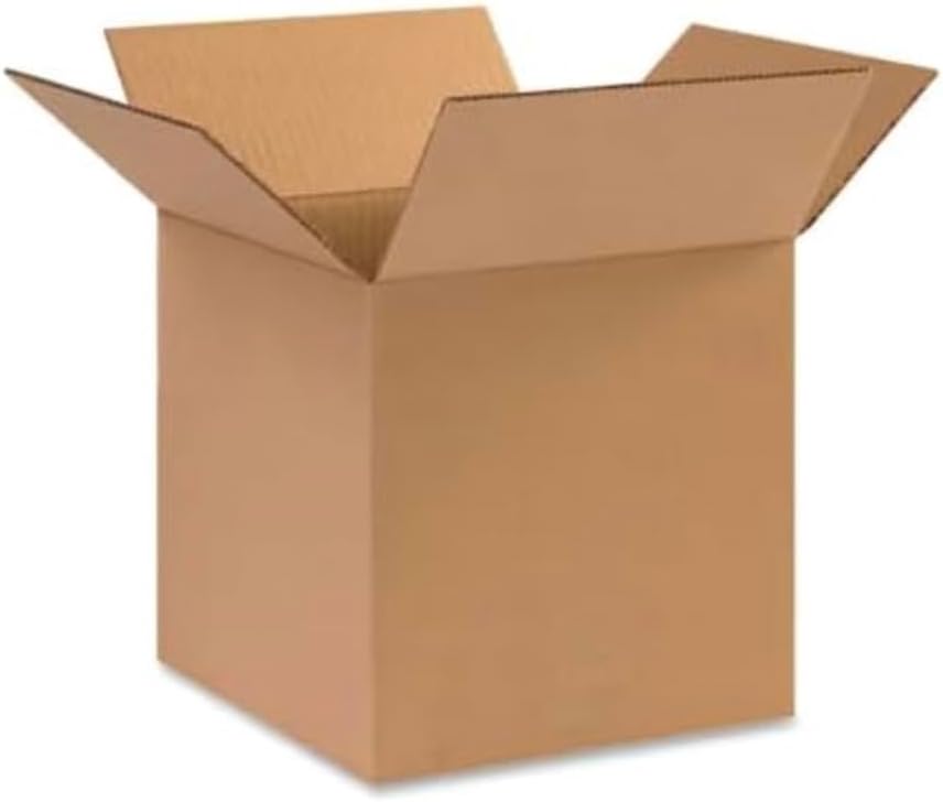 25 Pack 10 x 10 x 10 Corrugated Cardboard Boxes For Packing, Shipping ...