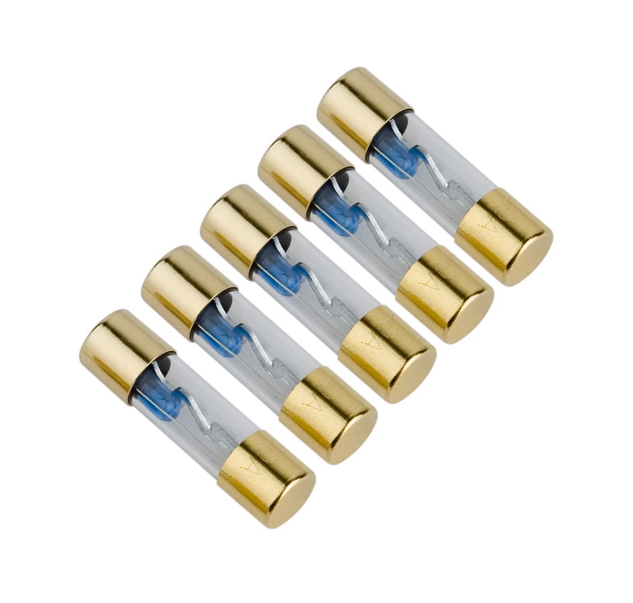 25 Pack 100 AMP Gold Plated Fast-Blow Glass Car Audio AGU Fuse with LED ...