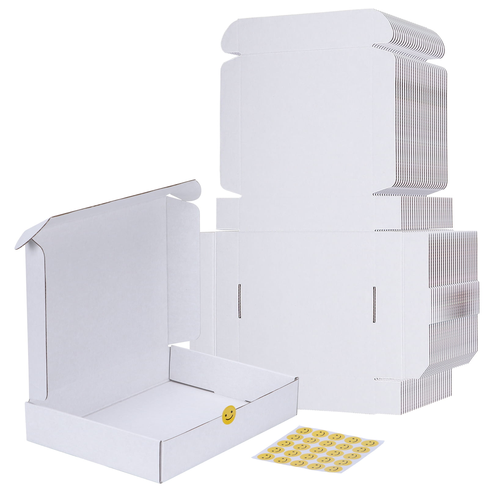 25 Pack 11x8x2 Shipping boxes White Cardboard box for Packing and ...