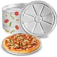 25 Pack 12 Inch Aluminum Pizza Pans Disposable Round Foil Focaccia Pan ...