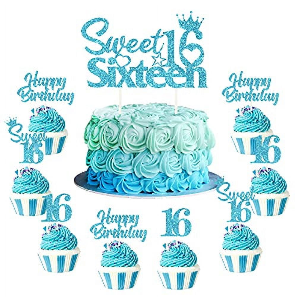 Blue Birthday Cake For Girls