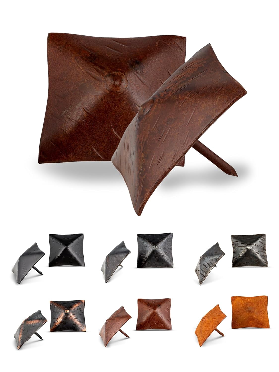 25 Pack 2 Inch Large Square Clavos Decorative Nails – Sealed Rusted ...