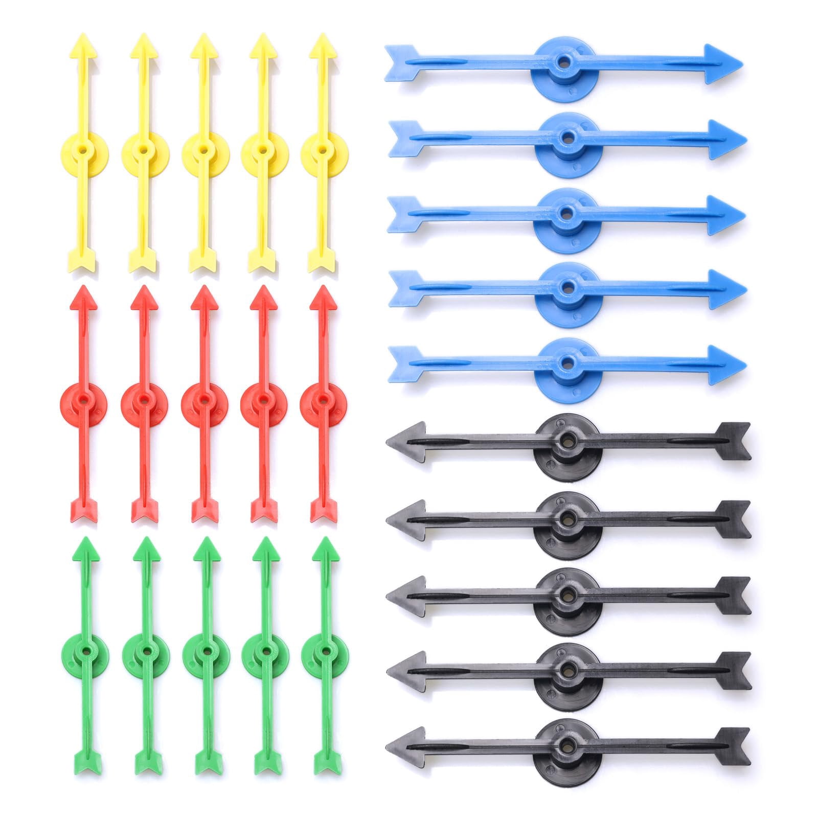 25 Pack 4-inch Arrow EC36 Spinners in 5 Colors for Home and Classroom ...