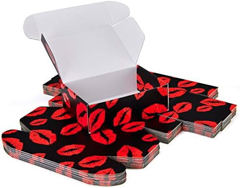 25 Pack 4x6x2 inch Shipping Boxes for Cosmetics Jewelry Valentines ...