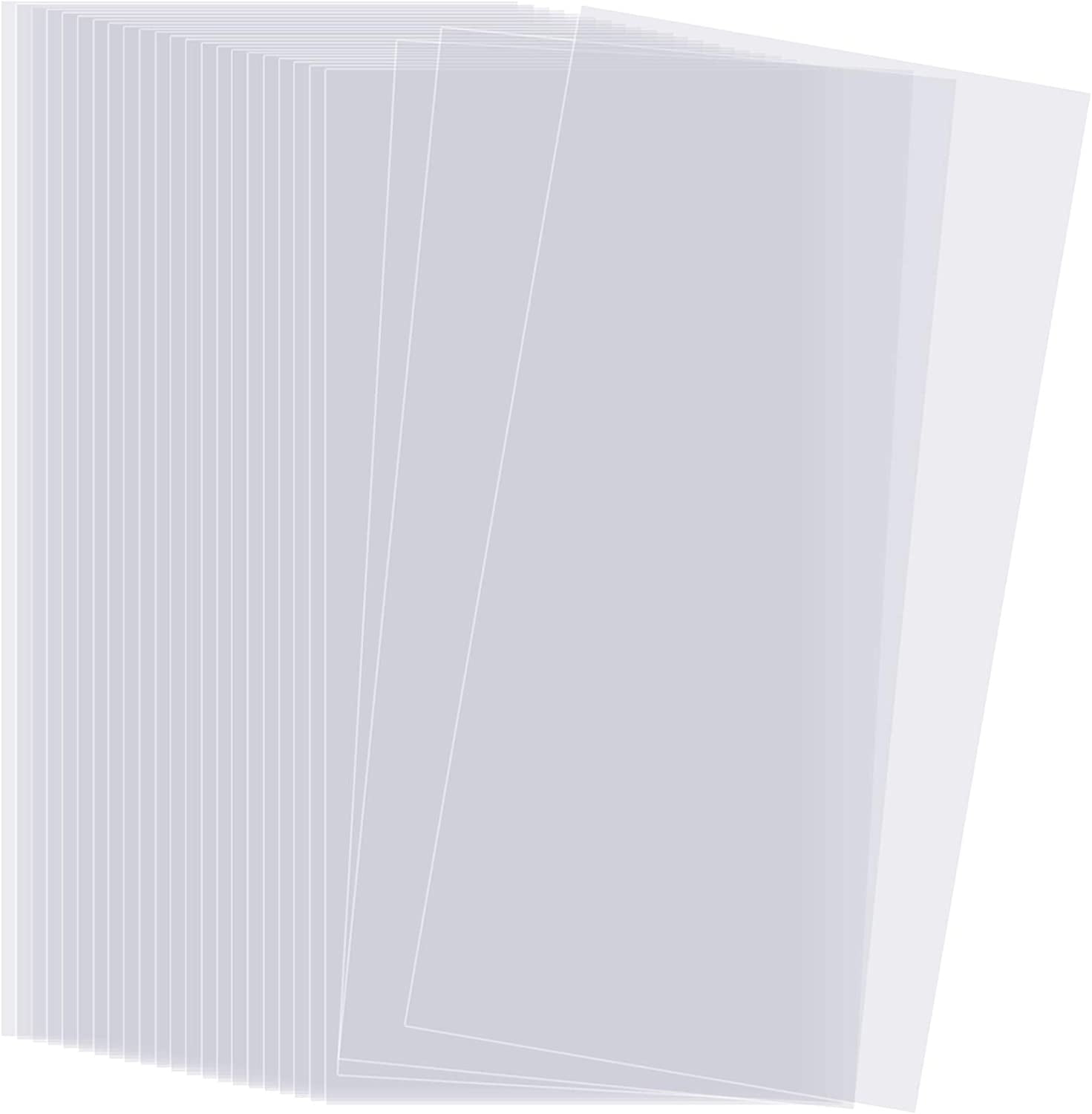 25 Pack 6 Mil Clear Mylar Sheet,12 x 24 Inch Plastic Blank Stencil, Stencil Template Material ...