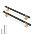 25 Pack 7-1/2 Inch Cabinet Pulls Black And Handles Kitchen Dresser ...