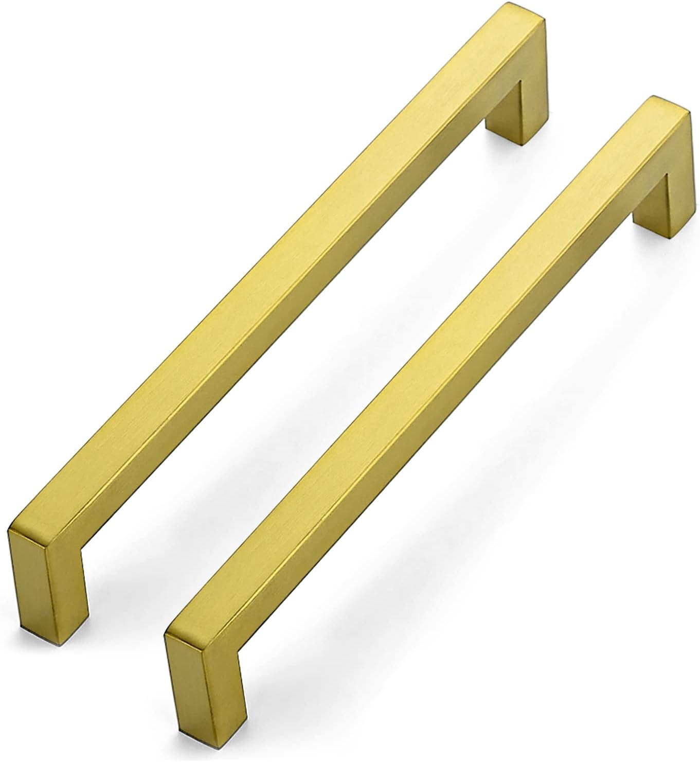 25 Pack 7-1/2 Inch Square Kitchen Cabinet Handles Pulls in Brushed ...