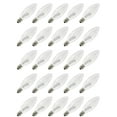 25 Pack 7W Replacement Light Bulbs for Electric Candle Lamps, Window ...