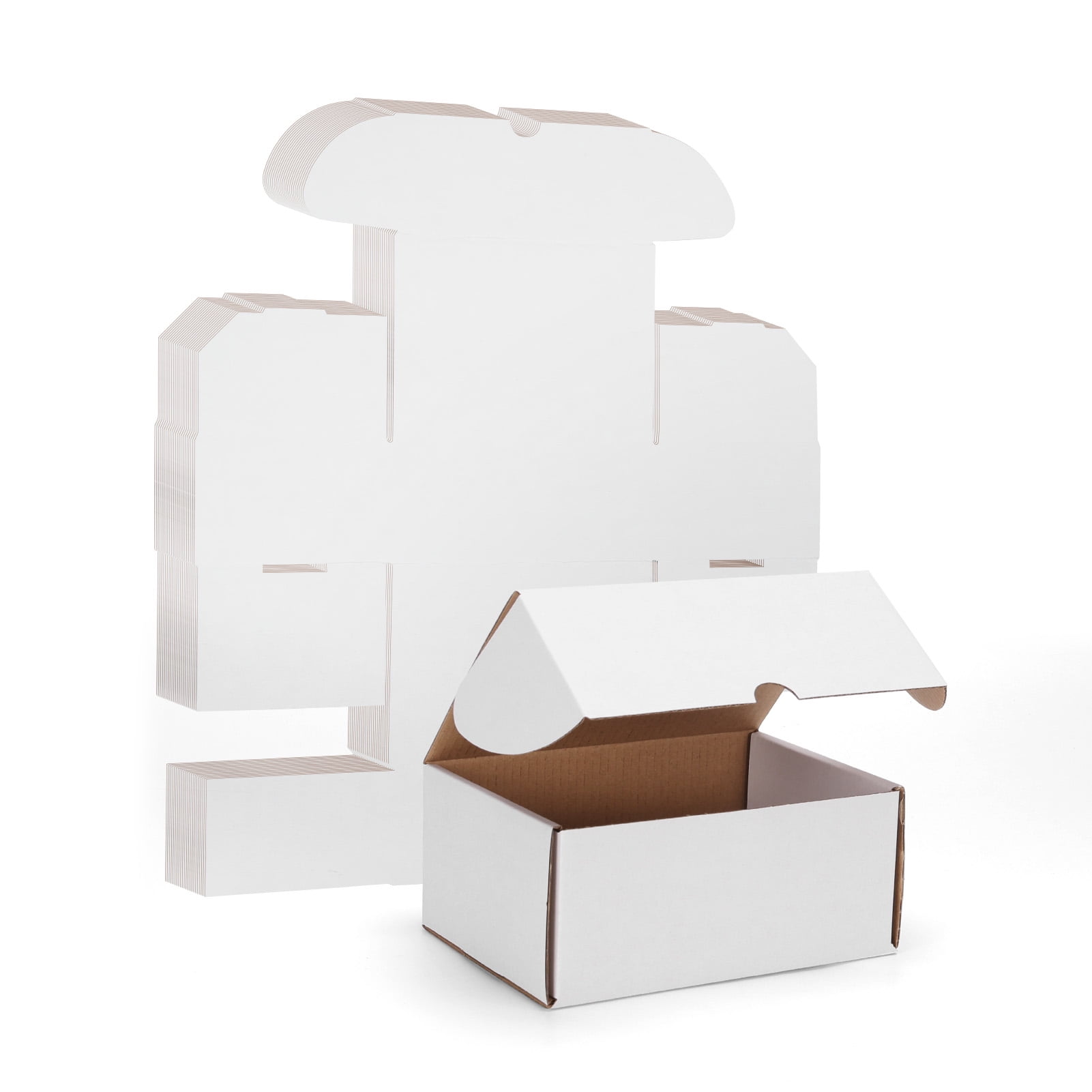 25 Pack 7x5x3 Shipping Box Recyclable Mailers, Corrugated Cardboard ...