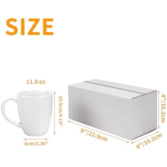 25 Pack 9x4x4 Inch White Shipping Boxes, Corrugated Cardboard Mailer ...