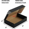 25 Pack 9x6x2 Shipping Boxes for Small Business, Black Packaging ...