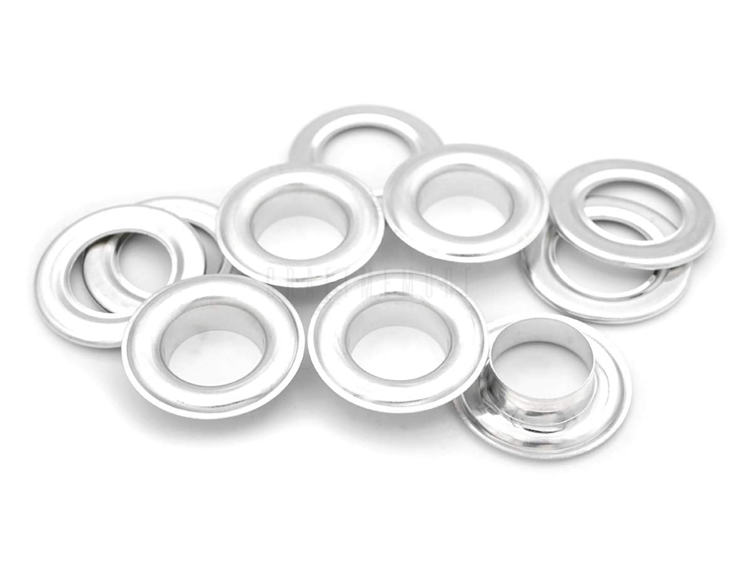 25 Pack Aluminium Grommets Eyelets with Washers for Shoes, Bead Cores ...