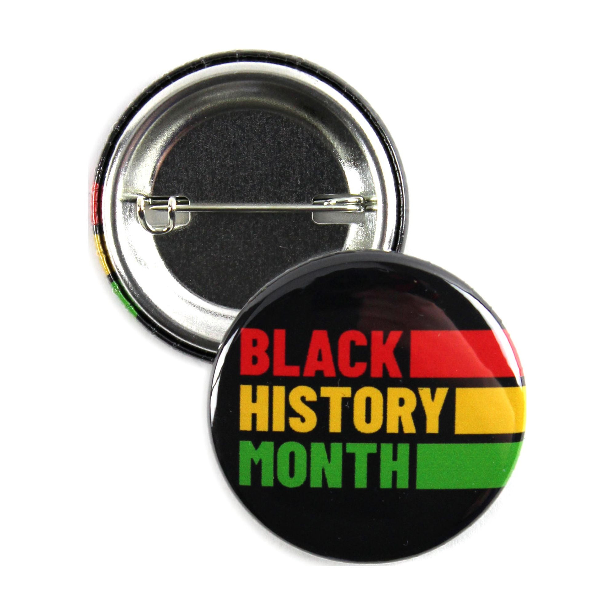 25 Pack - Vibrant Black History Month 1.5 Inch Round Pinback Button ...