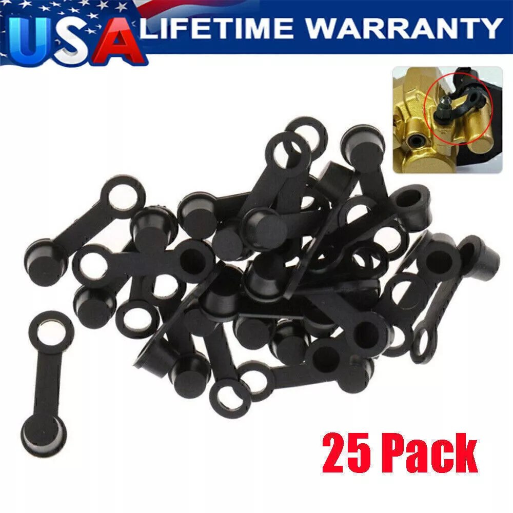 (25 Pack) Brake Bleeder Screw Caps Grease Zerk Fitting Cap Rubber Dust ...