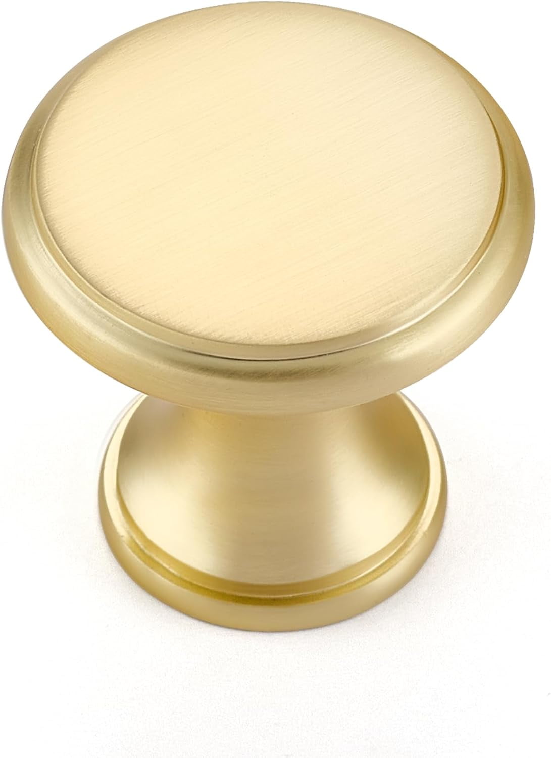25 Pack Brushed Brass Kitchen Cabinet Knobs, Solid Brass Pulls Zinc ...