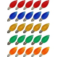 Vickerman C7 LED Red Faceted Replacement Bulb, bag of 25 - Walmart.com