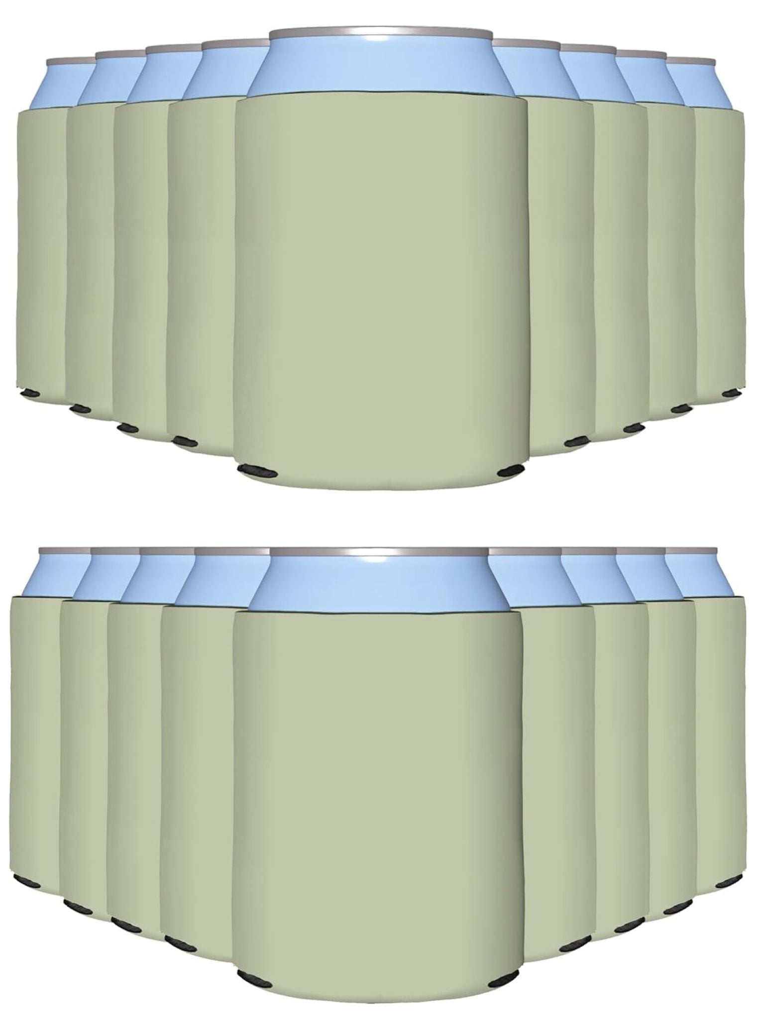 25 Pack Camel Blank Can Cooler Sleeves, Customizable Bulk Sublimation ...