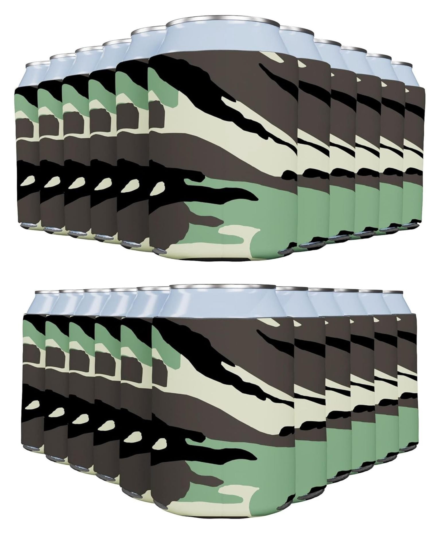25 Pack Camo Blank Can Cooler Sleeves, Customizable Bulk Sublimation ...