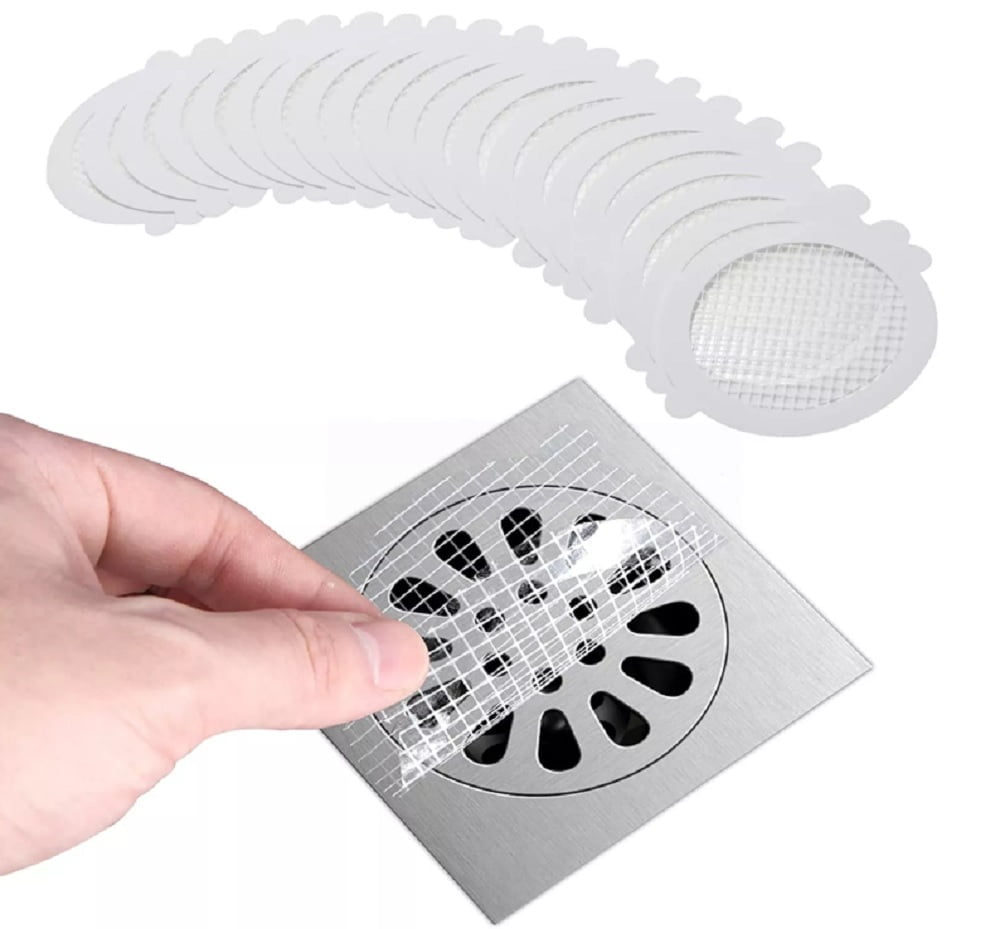 25-Pack Disposable Drain Hair Catcher Set – Easy-Use Shower & Sink ...