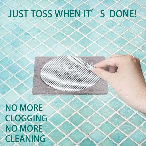 25 Pack, Disposable Shower Drain Hair Catcher Mesh Stickers - Walmart.com