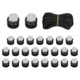25 Pack Double Hole Cord Locks with 32.8 ft Elastic Cord, 14mm Nylon ...
