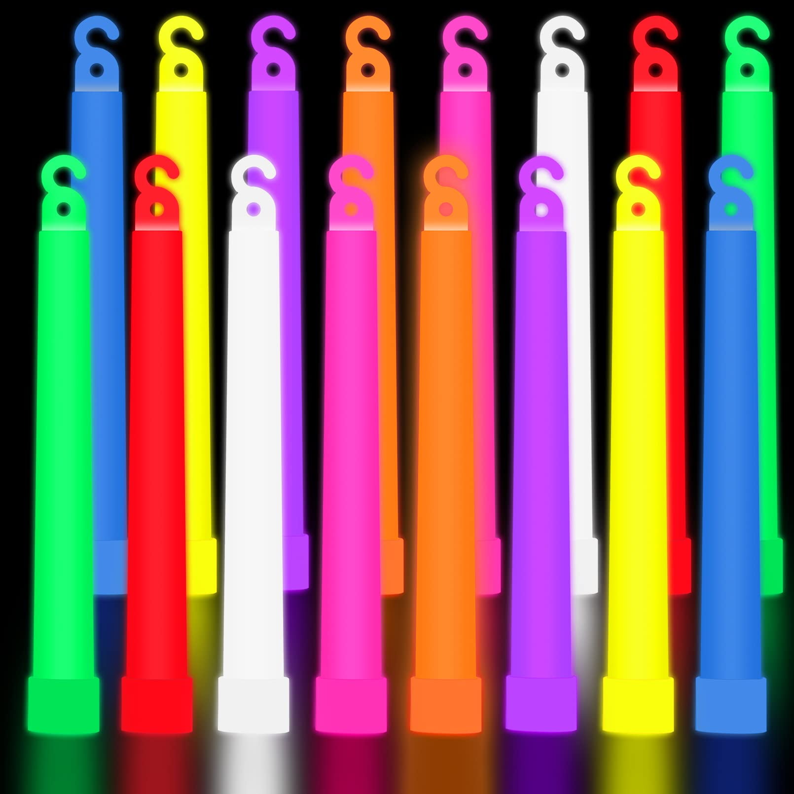 25 Pack Glow Sticks Ultra Bright Glow Sticks Bulk 6 Inch Glowsticks