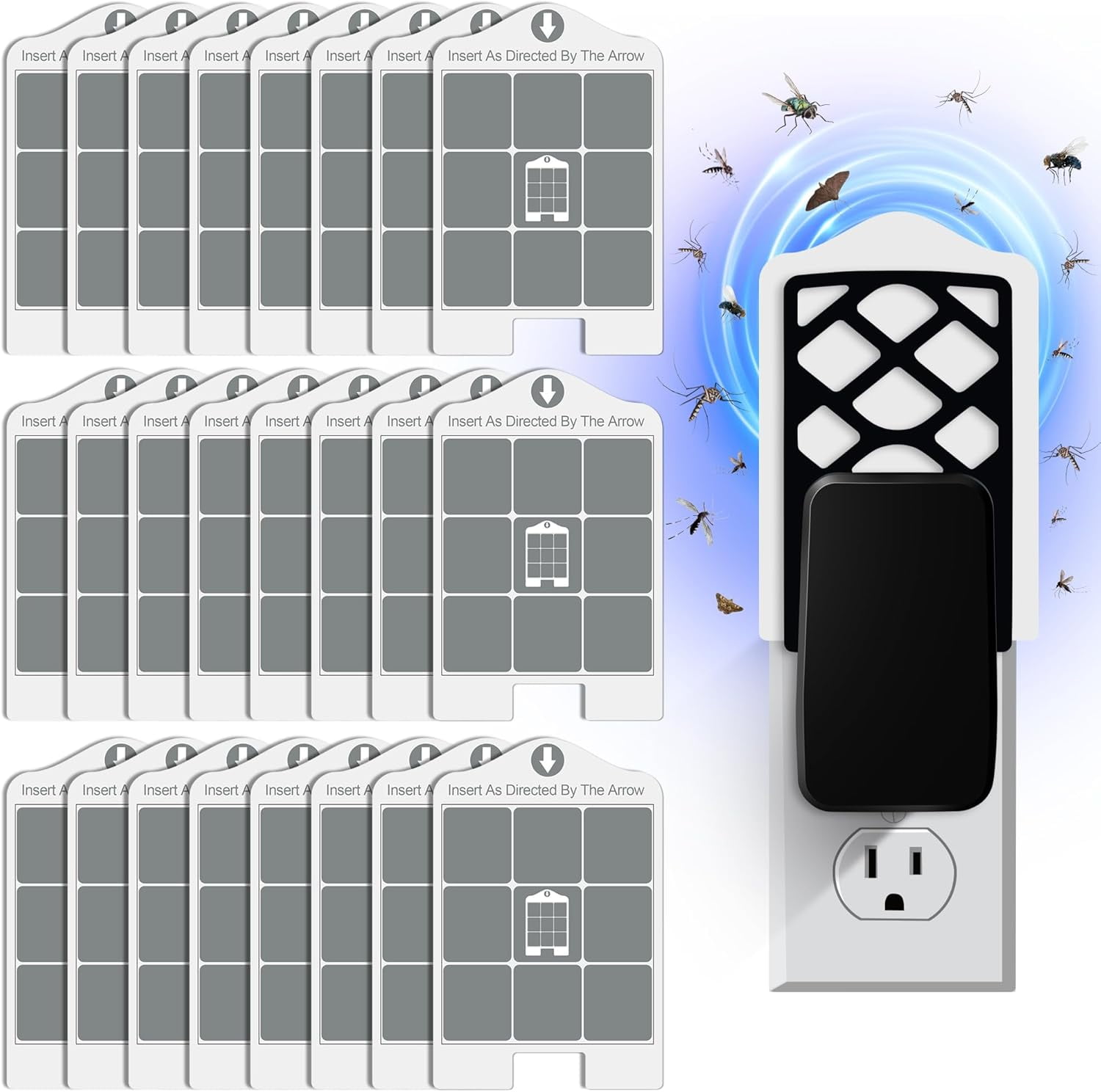 25 Pack Glue Card Refills Compatible with Dynatrap DT3007 and DT3007W ...