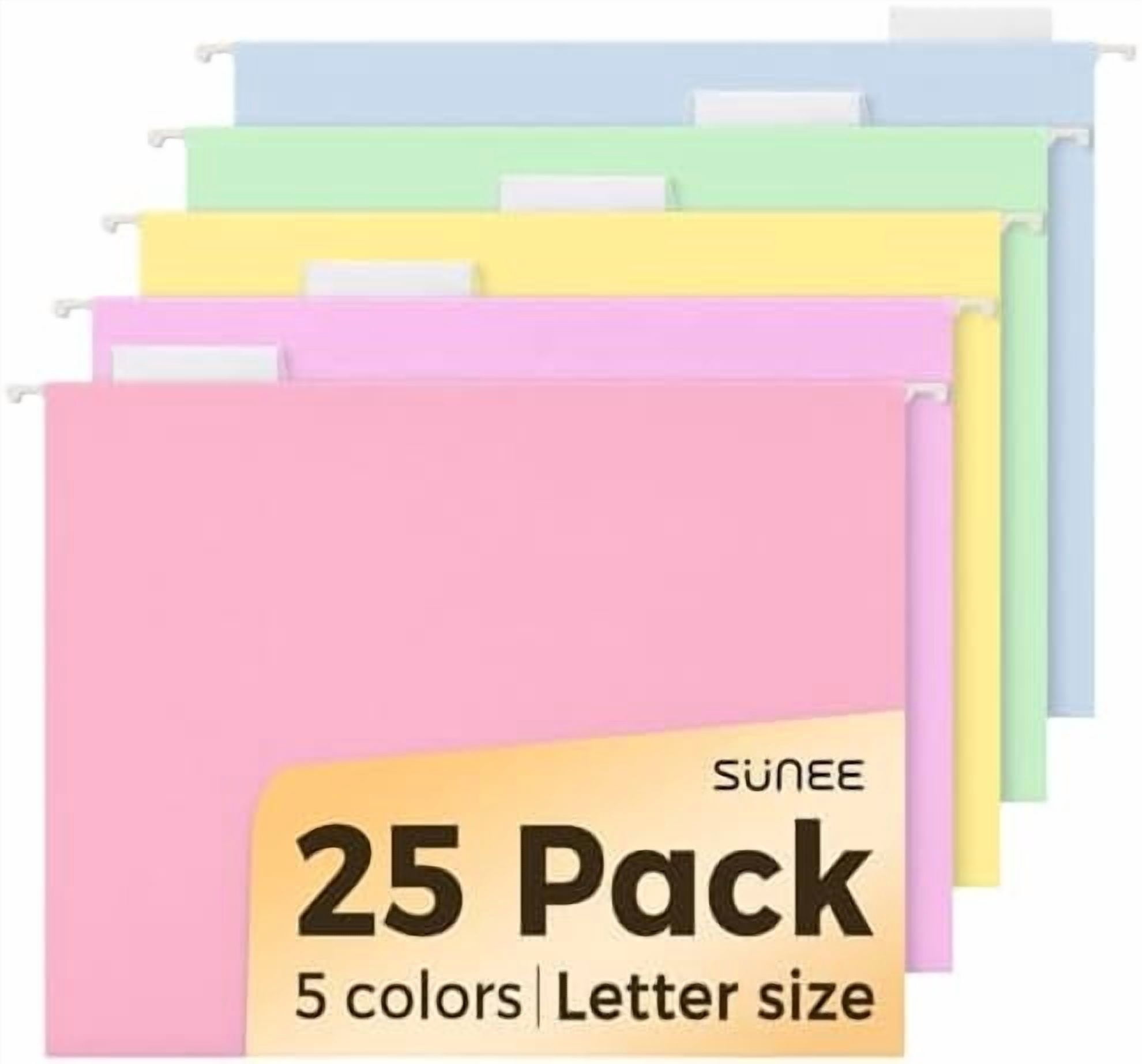 25 Pack Hanging File Folders, Bright Folders, Hanging File Folders ...