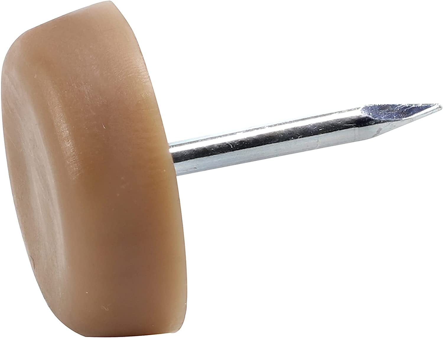25 Pack Hardware 3/4″ (19mm) Standard Nail On Furniture Glides in Brown ...