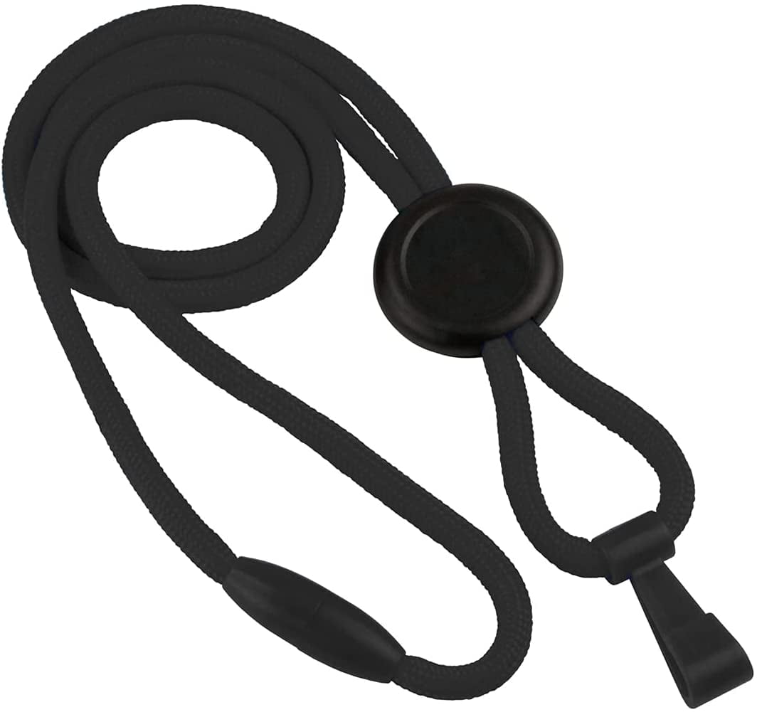 25 Pack - Heavy Duty Lanyard with Round Slider and Plastic No Twist ...