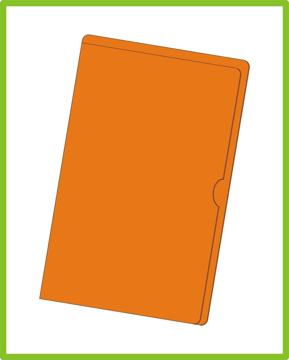 25 Pack LType Vinyl Plastic File Folders Legal Size, Orange Pocket ...