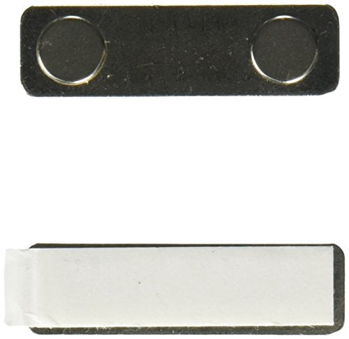 25 Pack - Magnetic Name Badge Tag Fastener Backing with Adhesive ...