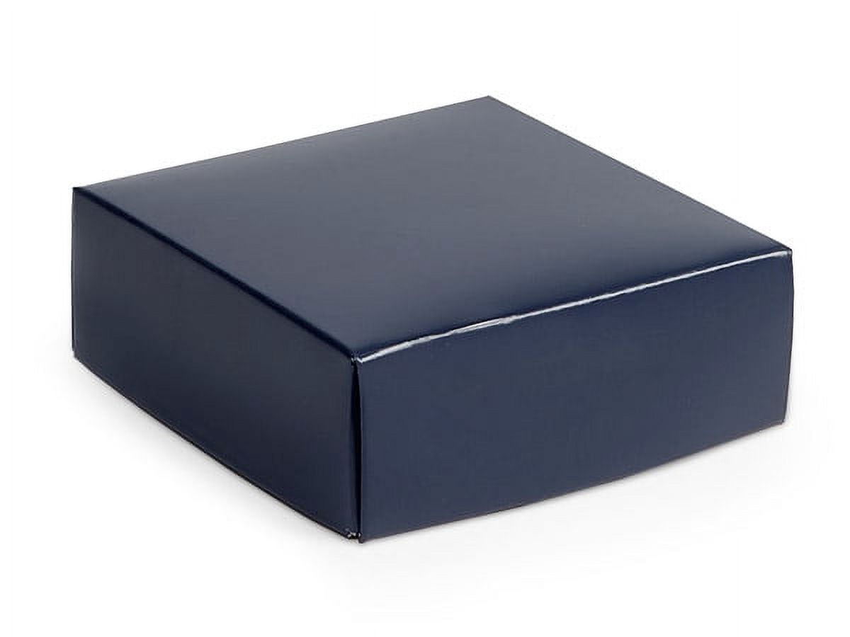 25 Pack, Matte Navy Blue Box Lid, 4X4X1.5" for Food Packaging - Walmart.com