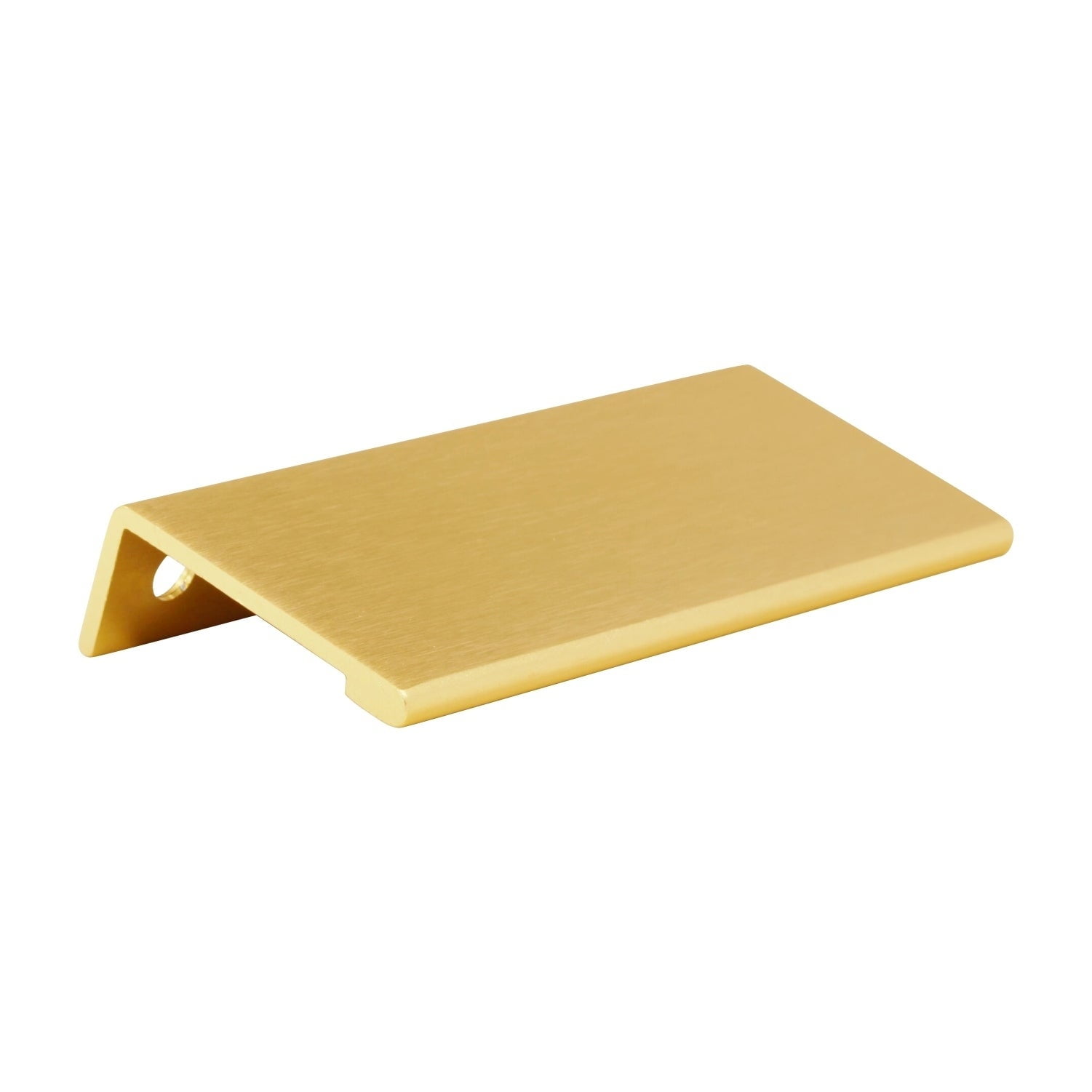 25 Pack Modern Edge Pull 3-5/32" Centers Satin Gold Cabinet Handle ...