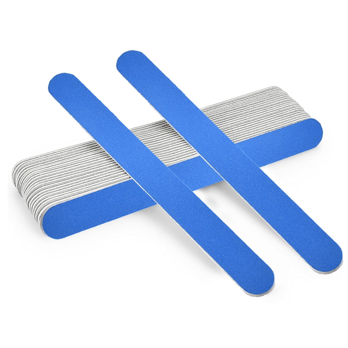 25 Pack Nail File Set,100/180 Grit Emery Boards For Natural, Gel ...