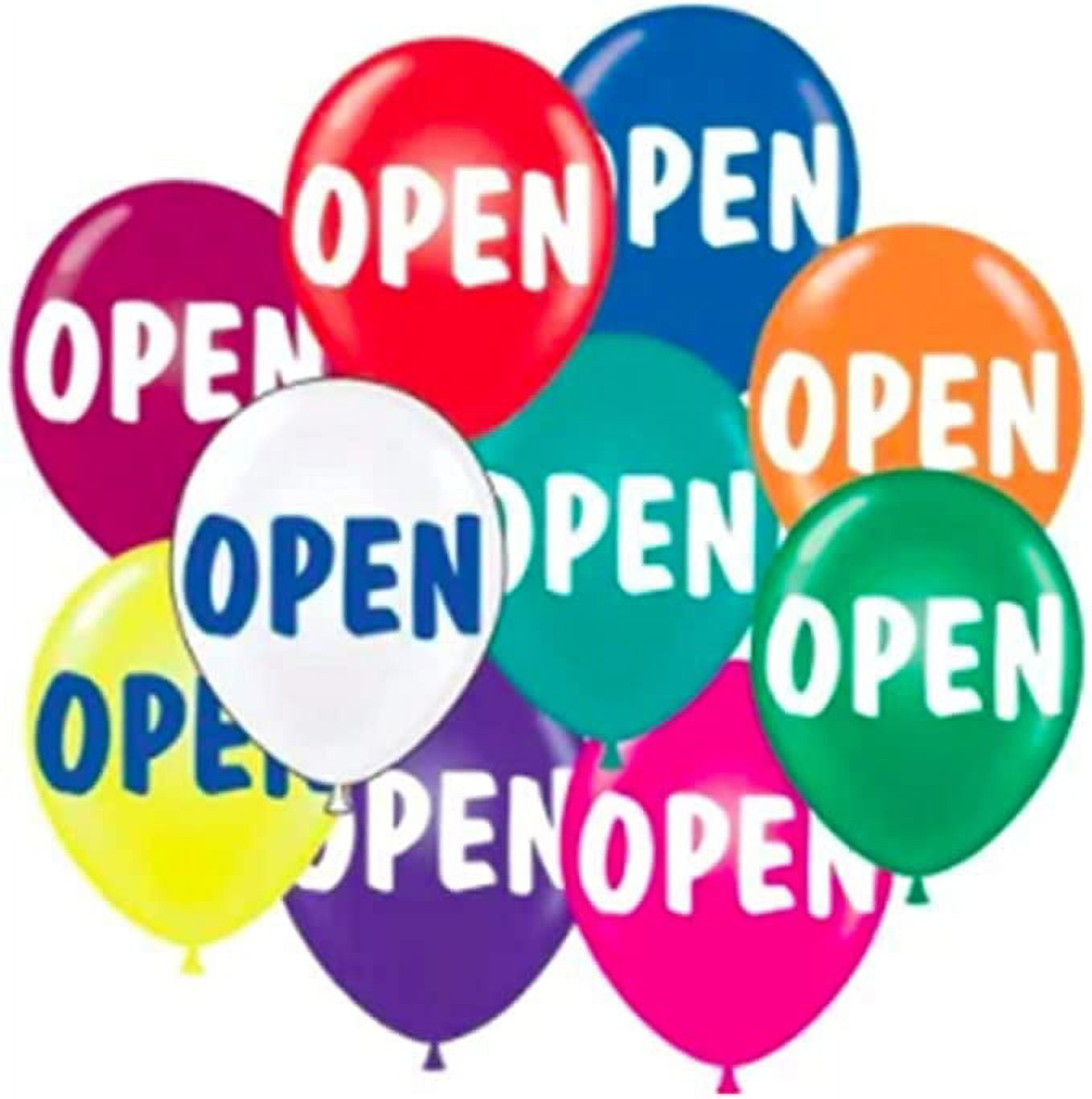 25 Pack - Open Balloons, 17" - Walmart.com
