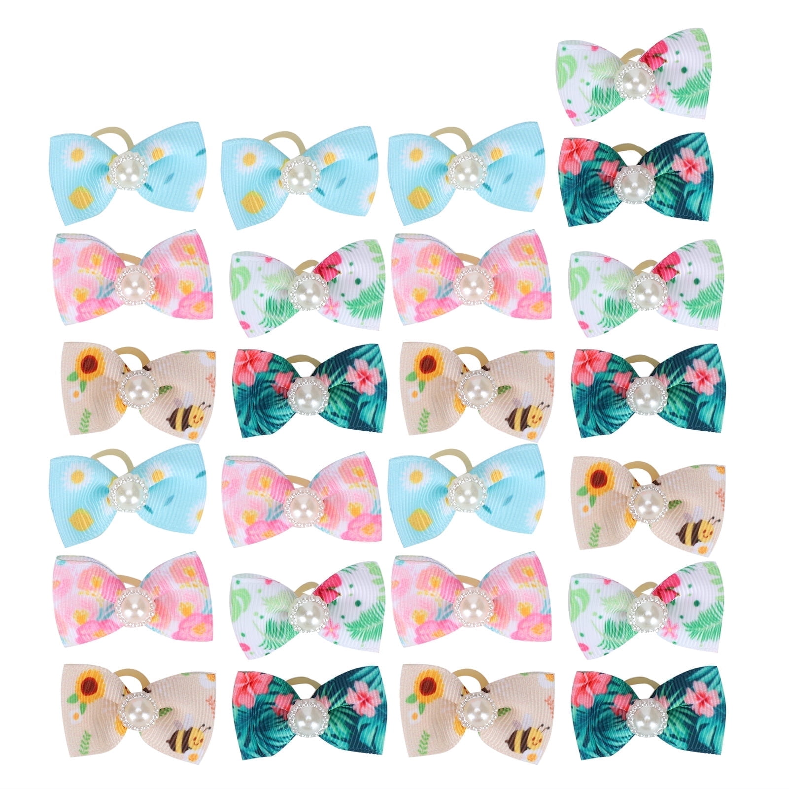 25-Pack Pet Hair Bows Mixed Styles Fruit Pattern Pet Hair Accessories ...